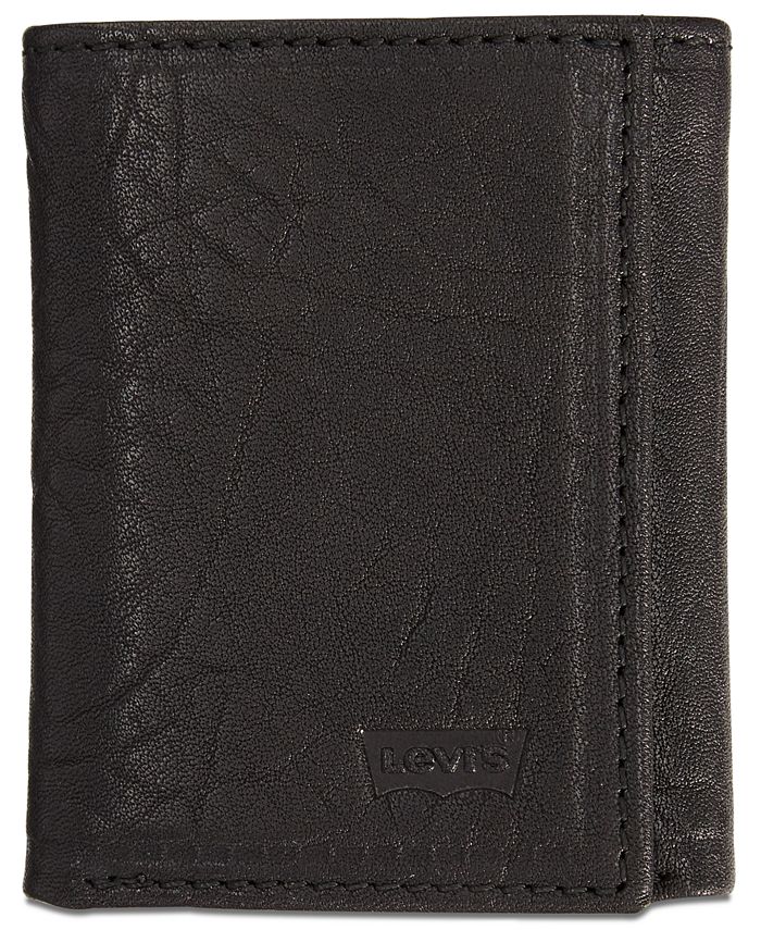 Levi's Men's RFID Trifold Leather Wallet - Macy's