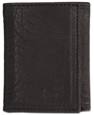 Levi's® Men's RFID Trifold Leather Wallet - Macy's