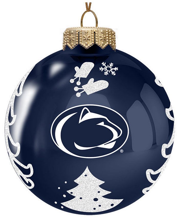 Memory Company Penn State Nittany Lions Glass Christmas Tree Ornament ...
