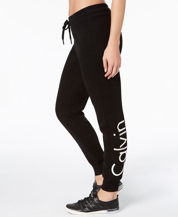 Calvin Klein Slim Fleece Joggers - Macy's