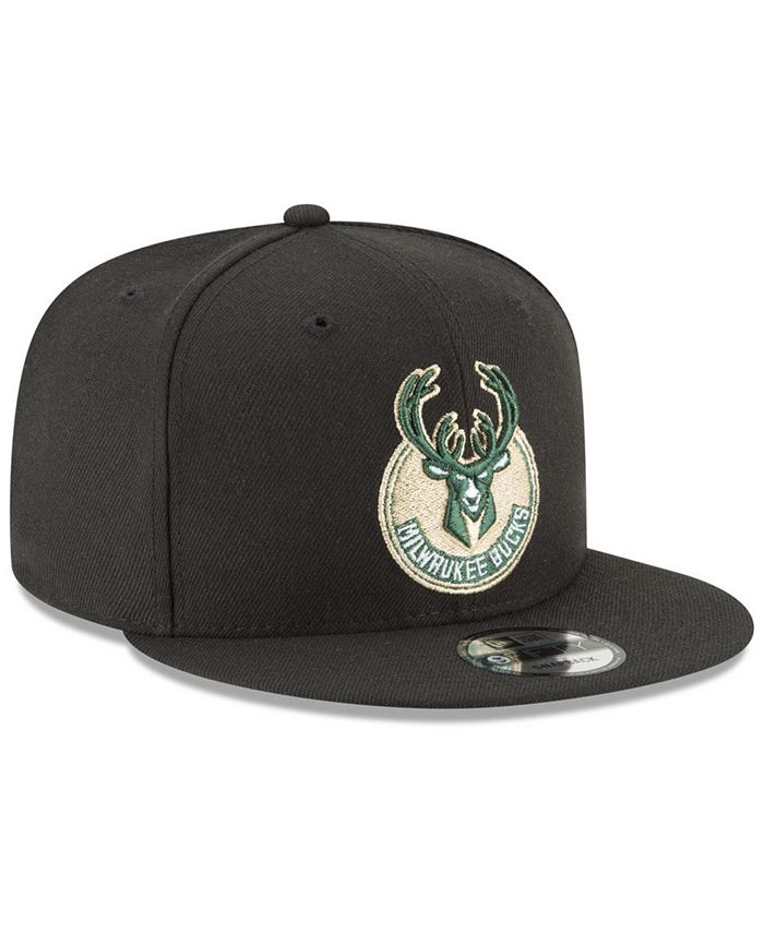 New Era Milwaukee Bucks Team Metallic 9FIFTY Snapback Cap - Macy's