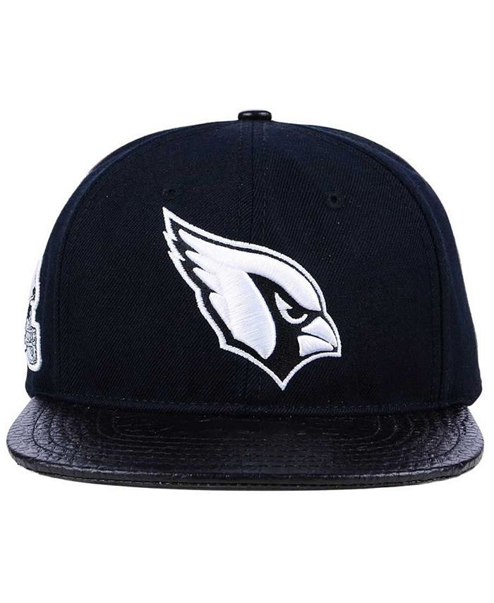 Pro Standard Arizona Cardinals Black and White Strapback Cap - Macy's