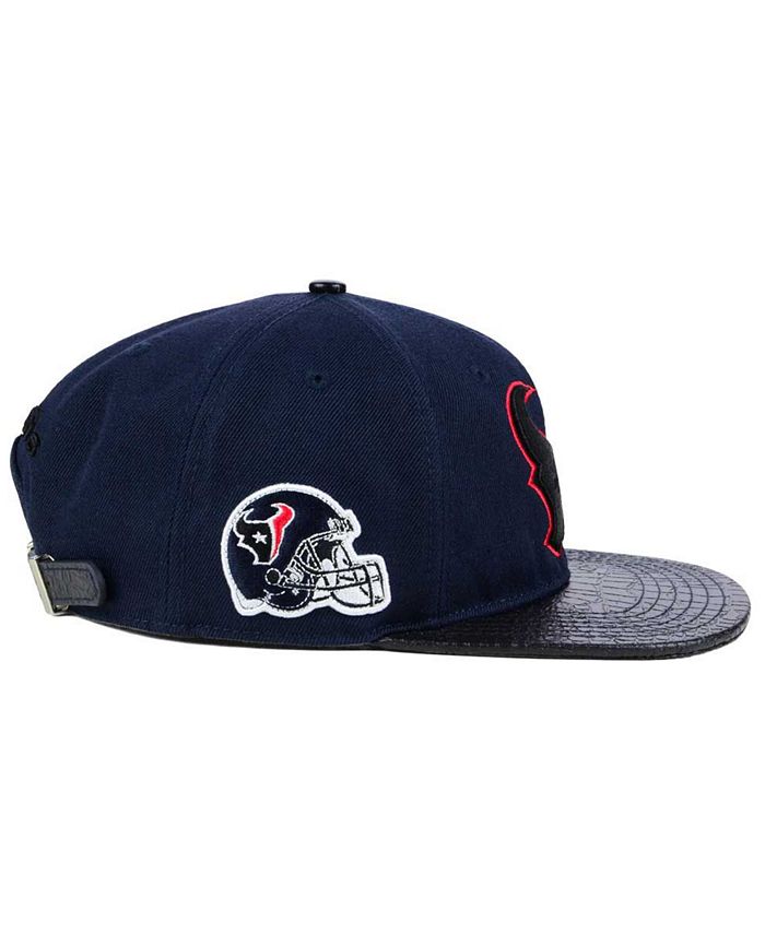 Pro Standard Houston Texans Team Color Black Strapback Cap - Macy's