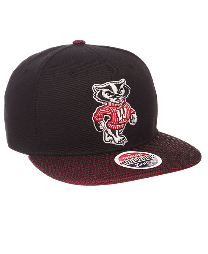 Zephyr Wisconsin Badgers Spider Snapback Cap - Macy's
