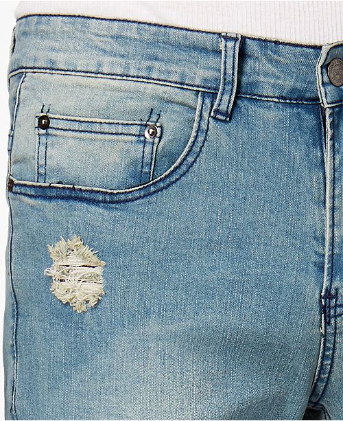 Young & Reckless Men's Nixon Ripped Skinny Moto Jeans & Reviews - Jeans ...