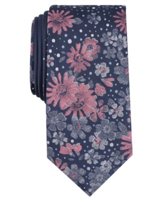 Bar III Men's Lama Floral Skinny Tie, Created for Macy's - Macy's