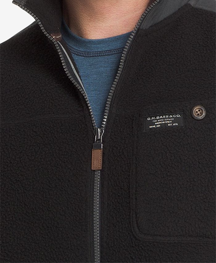 Gh Bass And Co Mens Zip Fleece Jacket Macys