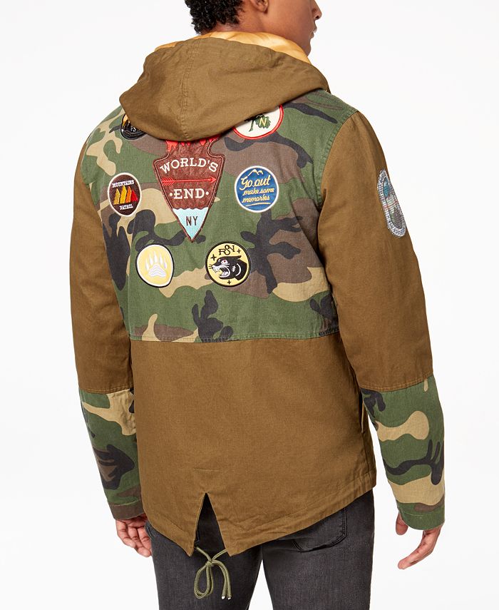 Reason Men's Hooded Camo Navigator Jacket - Macy's
