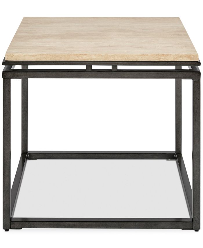 Furniture London Marble End Table - Macy's