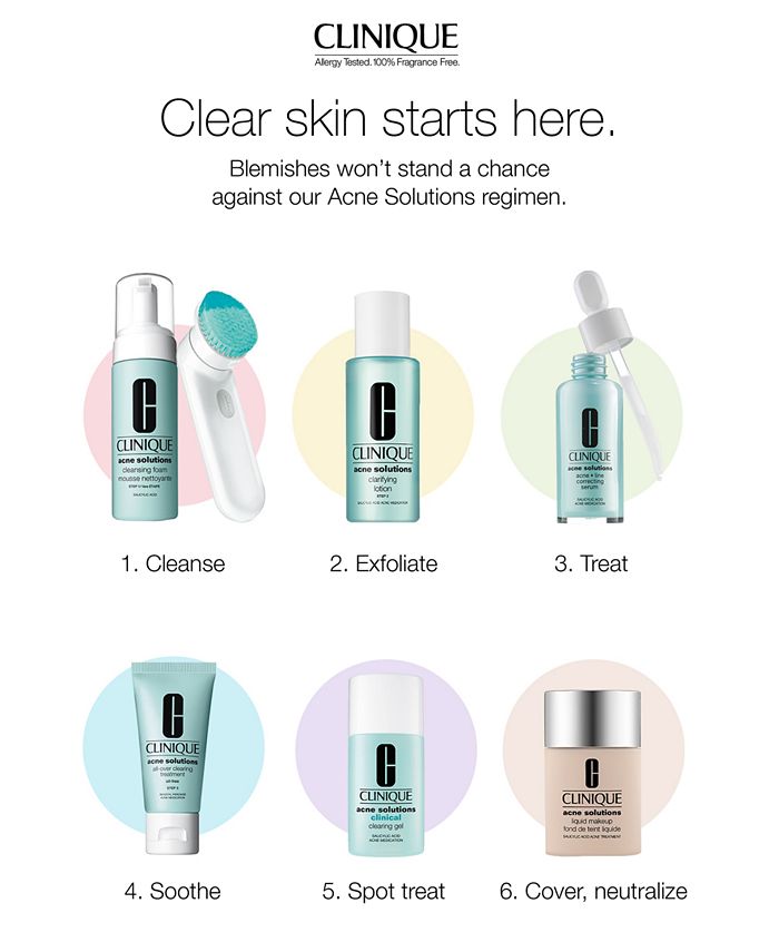 Clinique Acne Solutions Clarifying Face Lotion, 6.7 oz. - Macy's