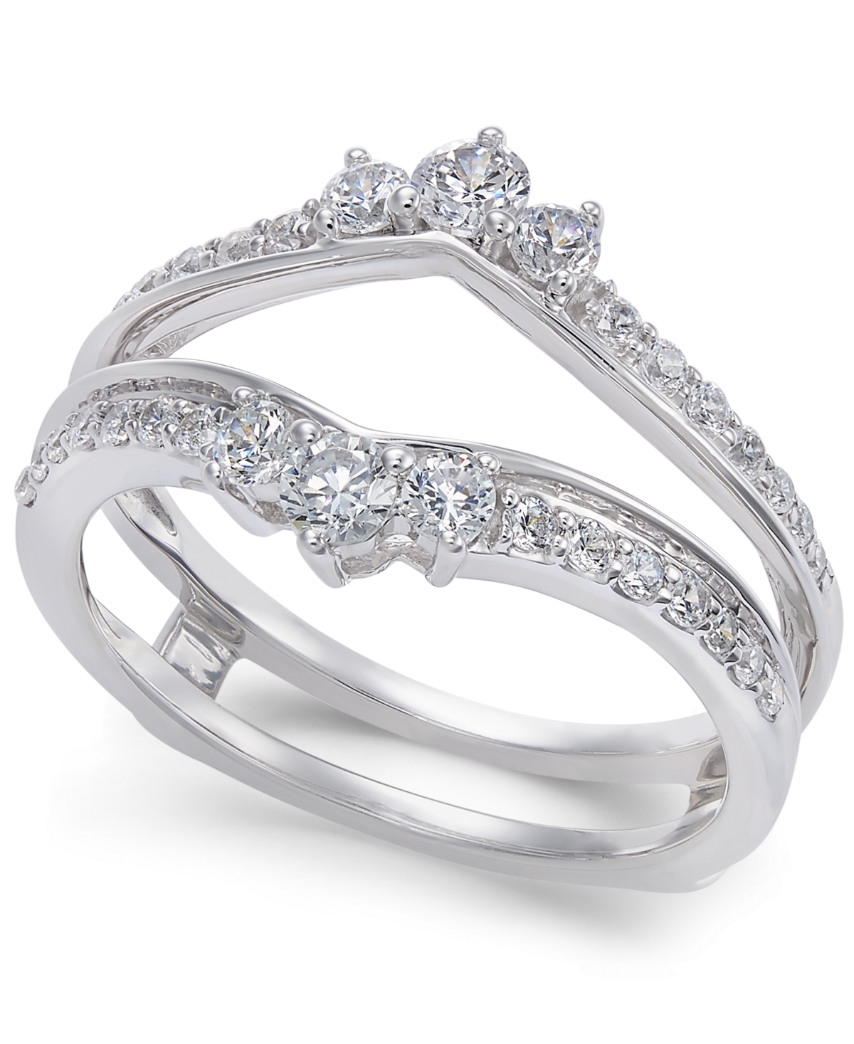 Click here for Diamond Enhancer Ring Guard (5/8 ct. t.w.) in 14k... prices