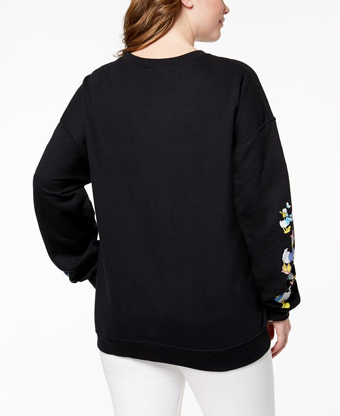 Disney Hybrid Plus Size Daisy & Donald Duck Sweatshirt - Macy's