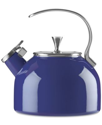 kate spade new york All in Good Taste Cobalt Tea Kettle - Macy's