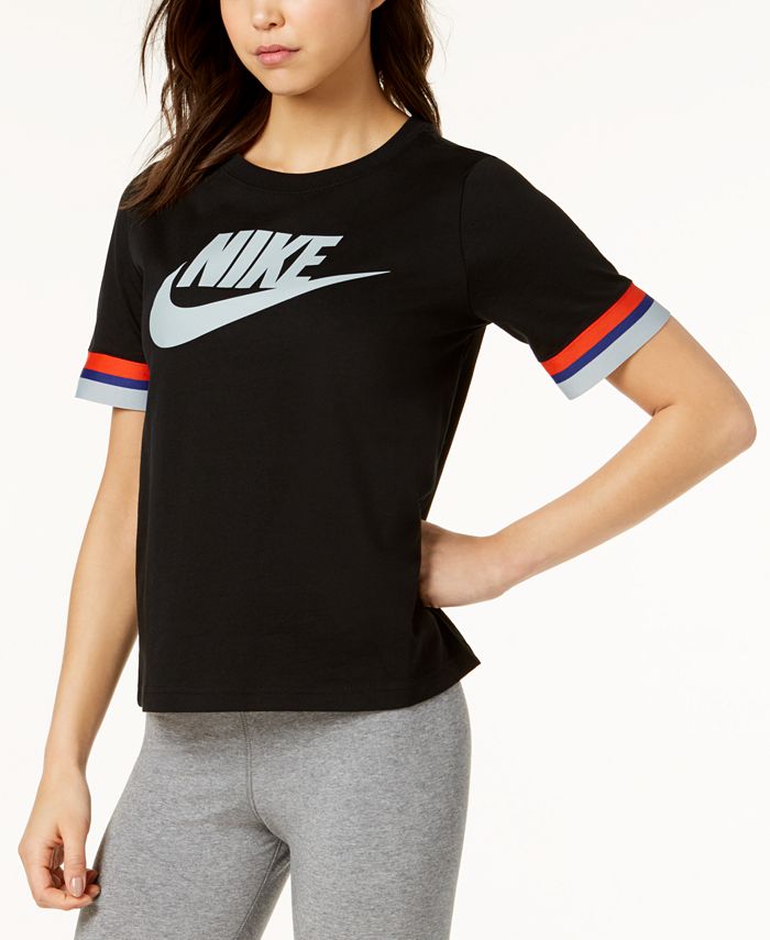 Nike Sportswear Cotton Logo Top - Macy's