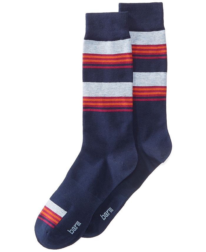 Bar III Men's Blocked Striped Socks, Created for Macy's - Macy's