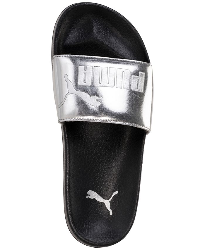 Puma Girls' Leadcat Mirror Slide Sandals from Finish Line - Macy's