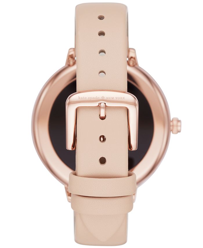 kate spade new york Women's Scallop Vachetta Leather Strap Touchscreen ...