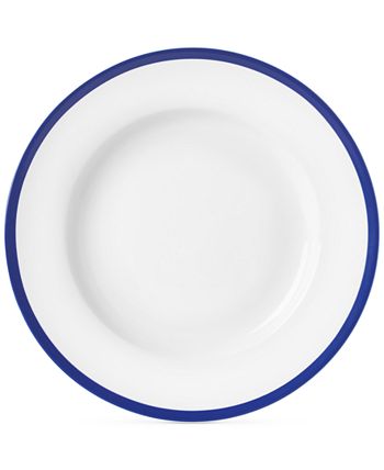Martha Stewart Collection CLOSEOUT! Blue Rim 12-Pc. Dinnerware Set ...