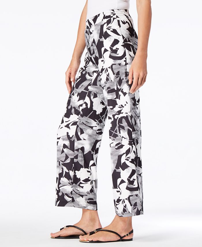 JM Collection Printed Straight-Leg Pants, Created for Macy's - Macy's