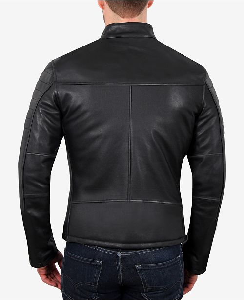 WILLIAM RAST Men's Leather Moto Jacket & Reviews - Coats & Jackets ...