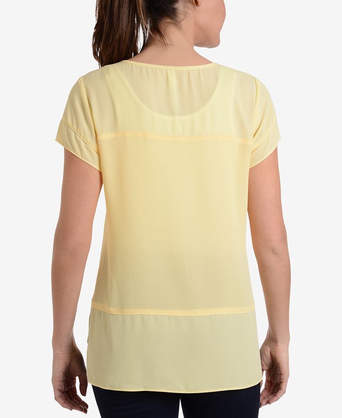 NY Collection Panel T-Shirt - Macy's