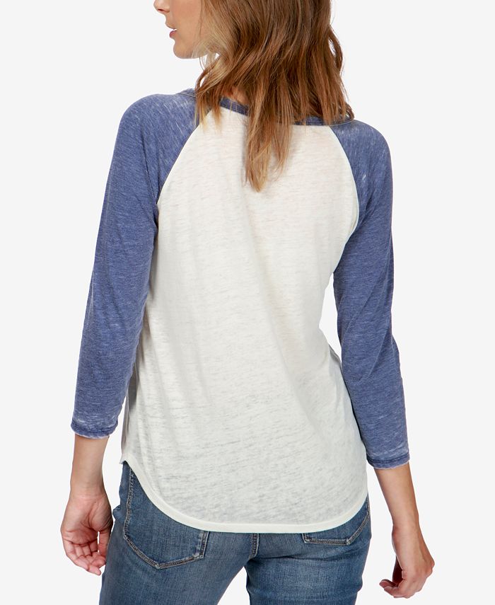 Lucky Brand Raglan-Sleeve Graphic T-Shirt - Macy's
