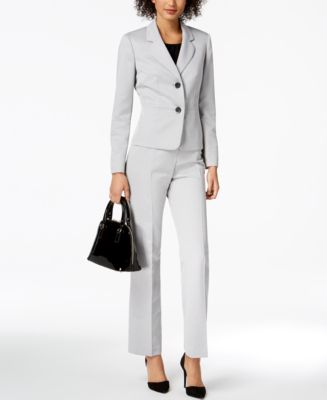 Le Suit Textured Pantsuit - Macy's