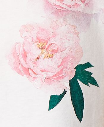 Tommy Hilfiger Rose-Print T-Shirt, Created for Macy's - Macy's