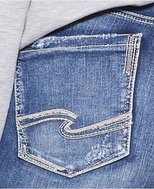 Silver Jeans Co. Plus Size Sam Distressed Boyfriend-Fit Jeans - Jeans ...