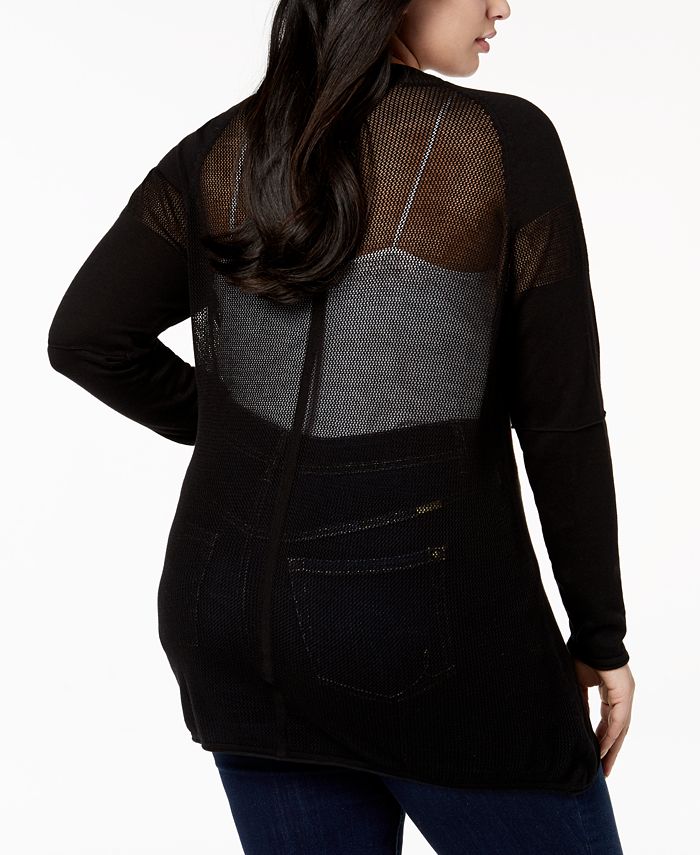 Belldini Plus Size High-Low Cardigan - Macy's