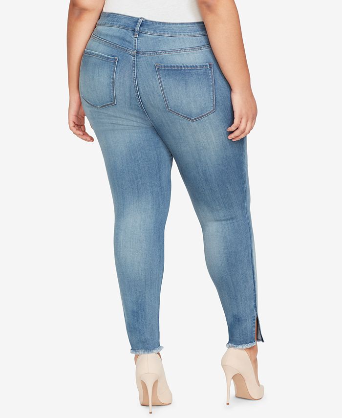 WILLIAM RAST Trendy Plus Size Button-Fly Skinny Jeans - Macy's