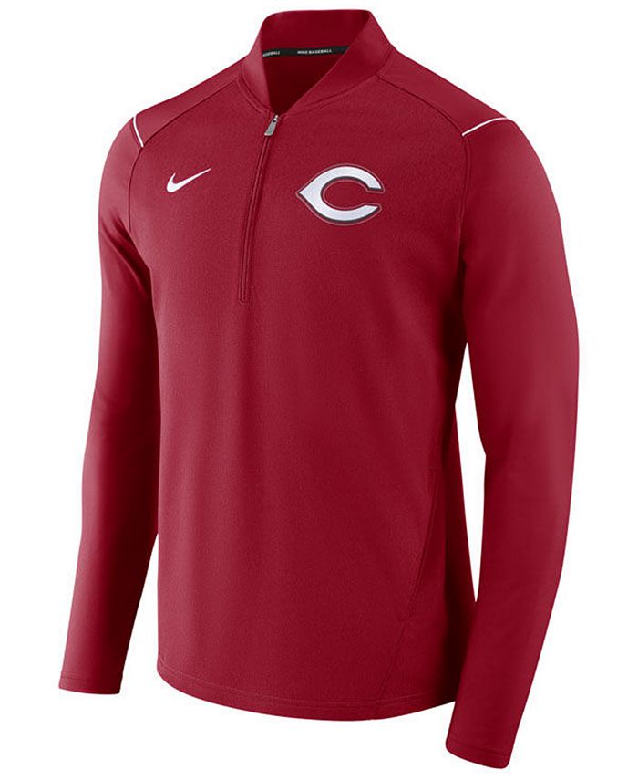 Nike Men's Cincinnati Reds Dry Elite Half-Zip Pullover - Macy's