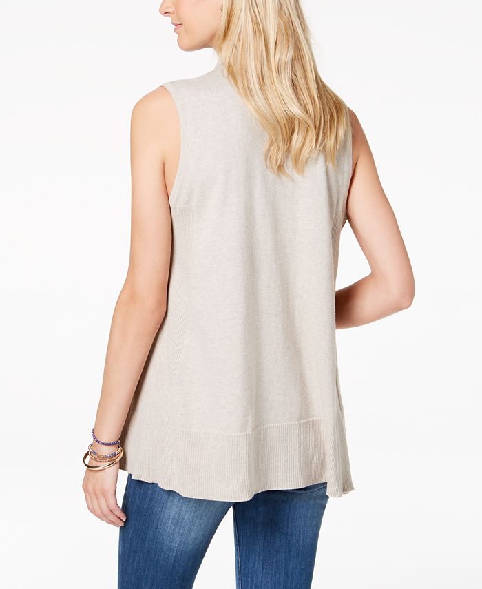 Style & Co Draped Open-Front Vest, Created for Macy's - Macy's