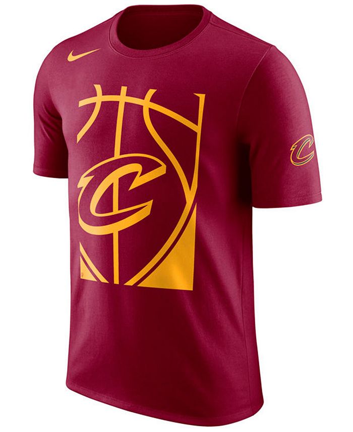 Nike Men's Cleveland Cavaliers Cropped Logo T-Shirt - Macy's