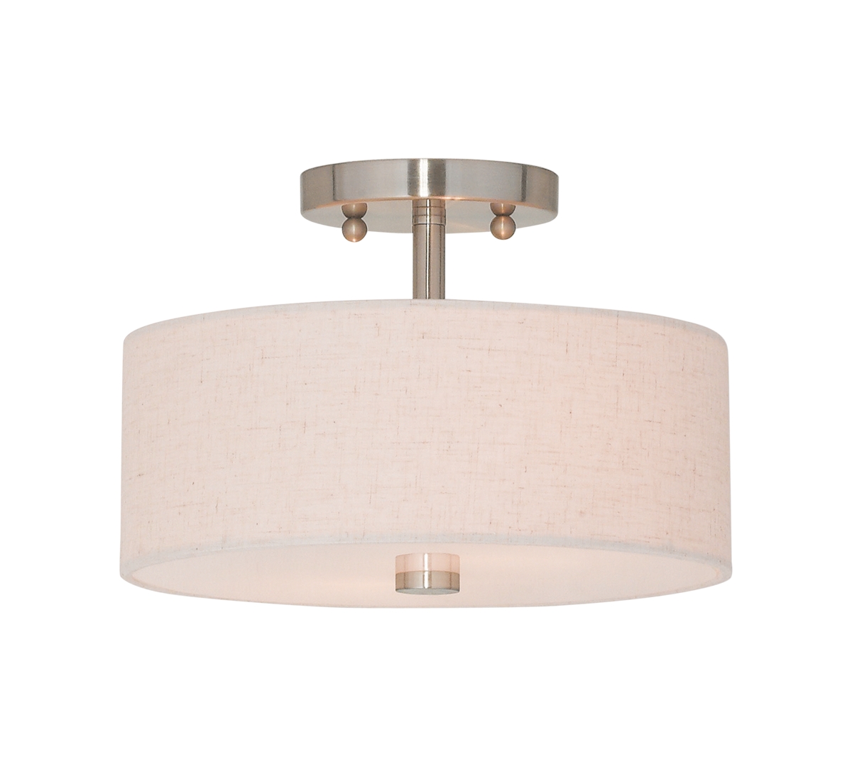 Click here for Livex Meridian Flush Mount - Brushed Ni prices