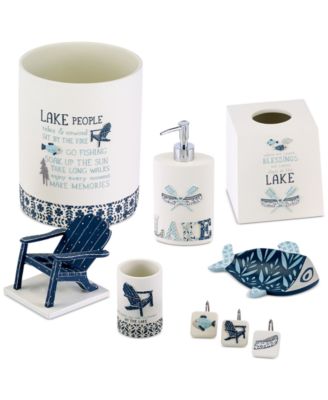 Avanti Lake Life Cotton Embroidered Bath Towel & Reviews - Bathroom ...