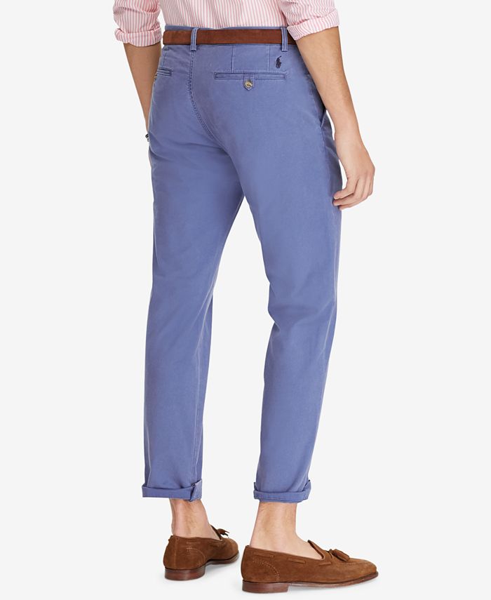 Polo Ralph Lauren Men's Stretch Straight Fit Chino Pants & Reviews - Pants - Men - Macy's