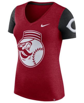 Nike Women's Cincinnati Reds Dri-Fit Touch T-Shirt - Macy's