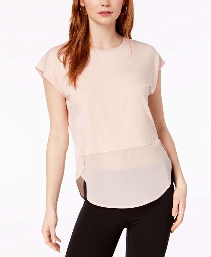 Bar III Layered-Look T-Shirt, Created for Macy's - Macy's