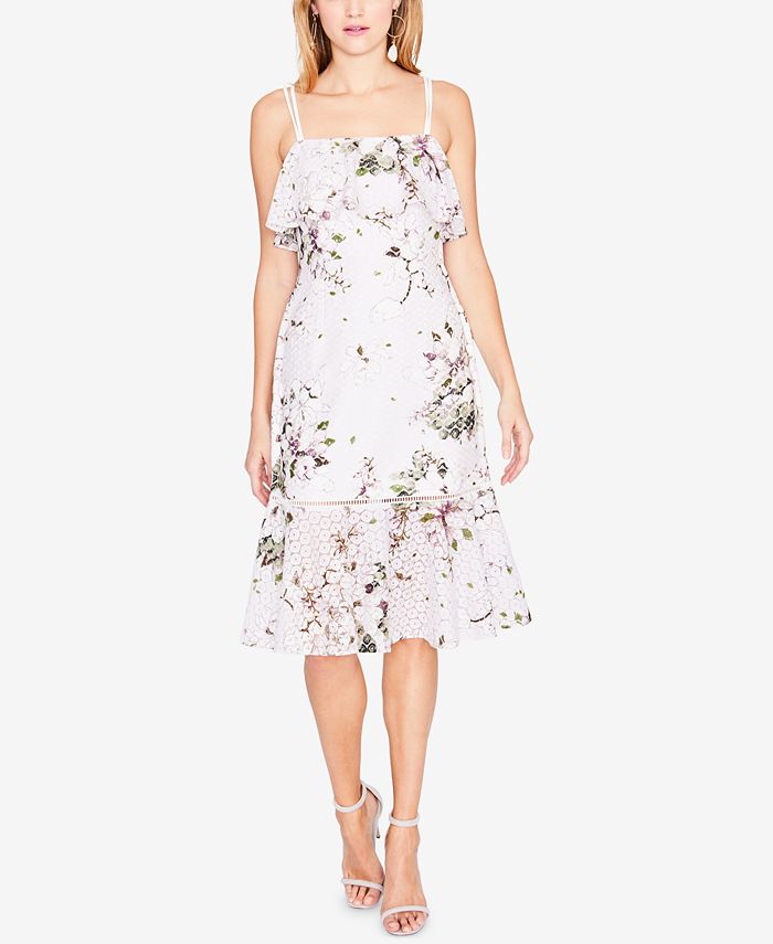RACHEL Rachel Roy Floral-Print Ruffle Dress - Macy's