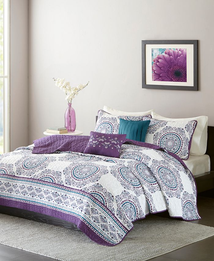 Intelligent Design Anika 5-Pc. Full/Queen Coverlet Set - Macy's