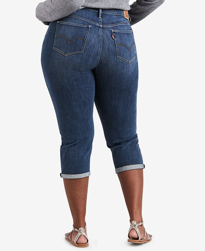 Levi's Plus Size Shaping Capri Jeans - Macy's