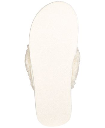 Lemon Women's Plush Memory-Foam Flip-Flop Slippers - Macy's