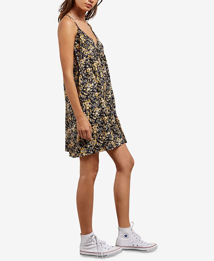 Volcom Juniors' You Want This Strappy Printed Dress - Macy's