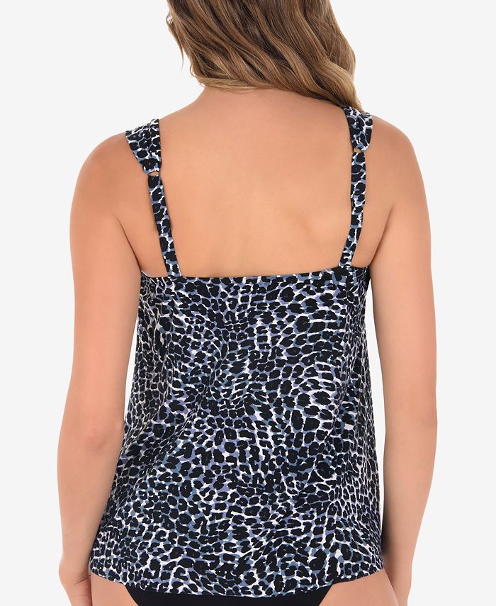 Miraclesuit Luxe Leopard-Print Underwire Tankini Top - Macy's