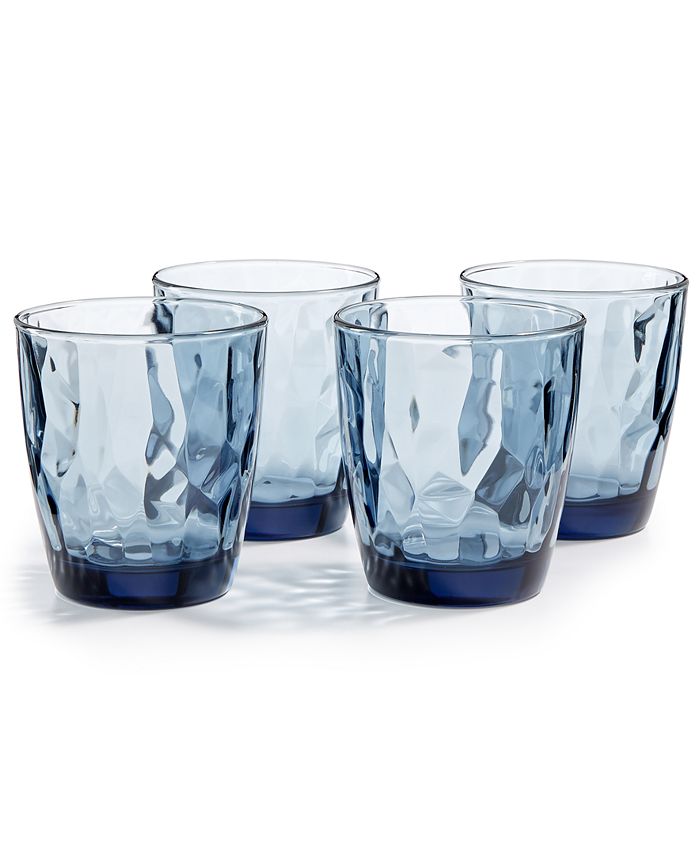 Bormioli Rocco Diamond 4-Pc. Double Old Fashioned Glass Set - Macy's