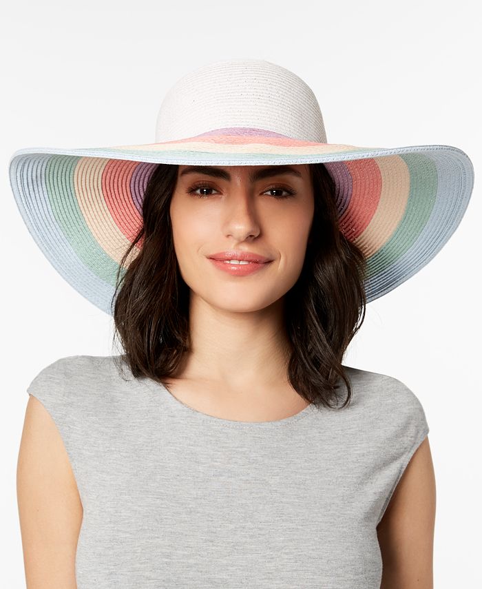 August Hats Rainbow Floppy Hat - Macy's