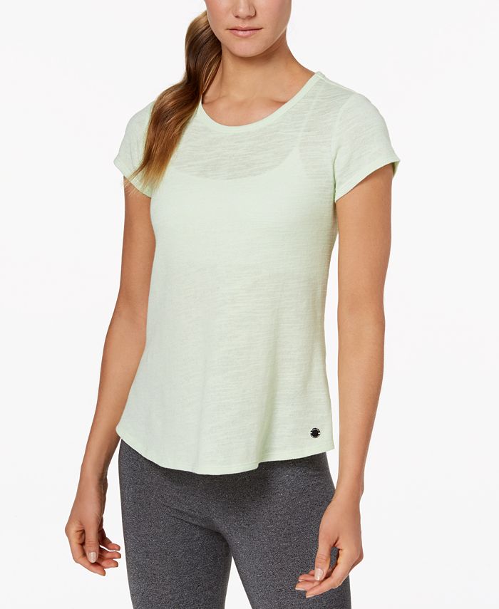 Calvin Klein Overlapping-Back T-Shirt - Macy's