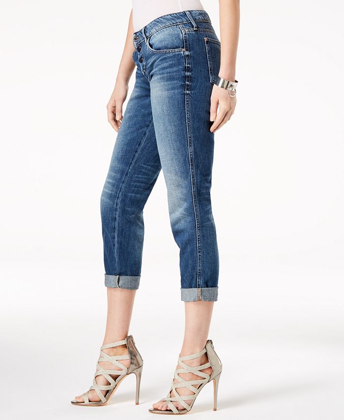 GUESS Cotton Button-Fly Tomboy Jeans - Macy's
