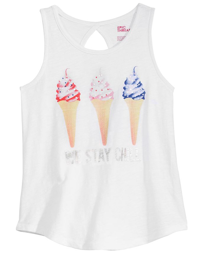 Epic Threads Big Girls Independent Graphic-Print Tank Top, Created for ...